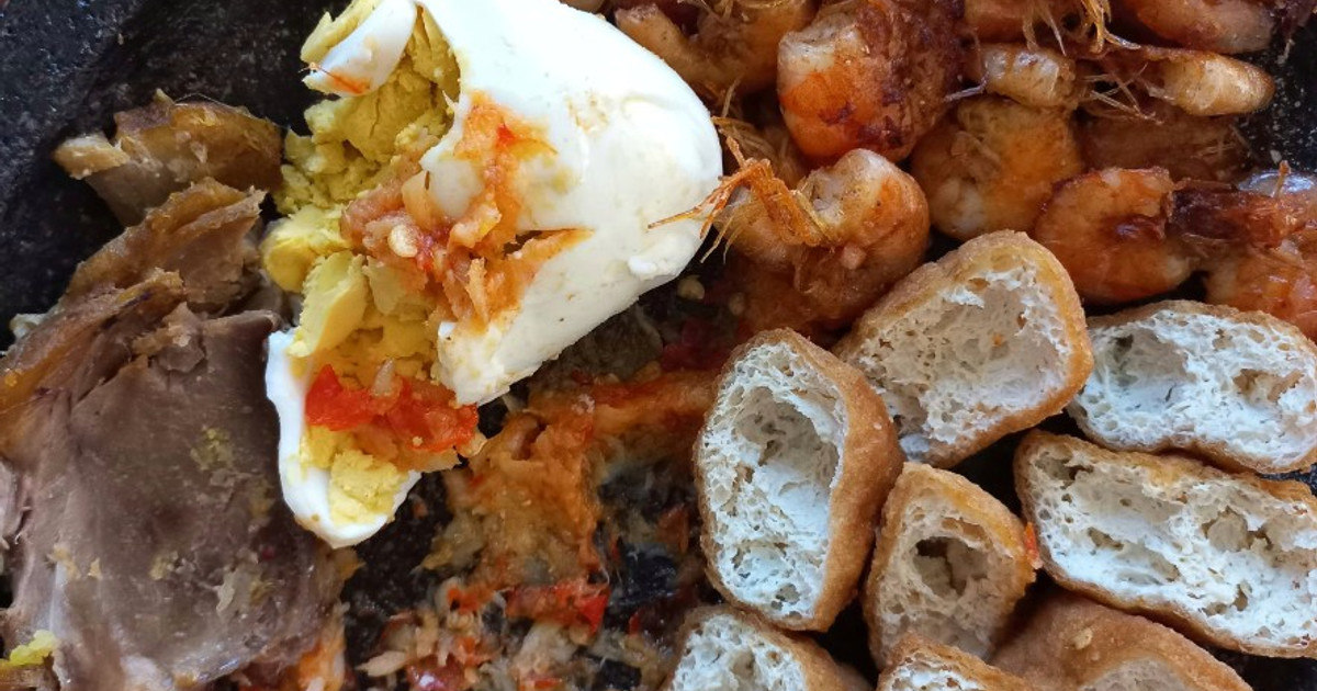 Resep 1003. Penyet Udang Telur Sambel Bawang oleh Riris 😘 - Cookpad