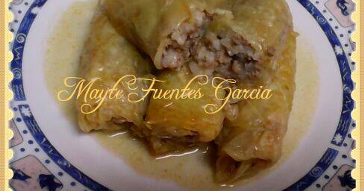 Hatillos De Col Rellenos Receta de Mayte Fuentes Garcia