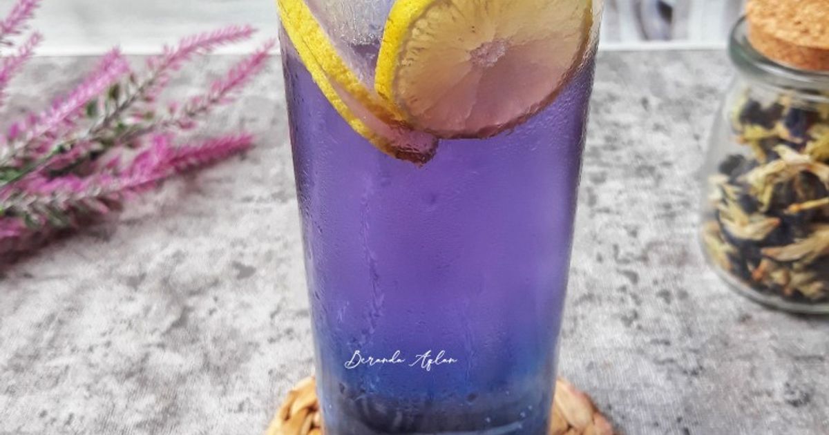 Resep Es Teh Lemon Bunga Telang oleh Beranda Aqlan - Cookpad