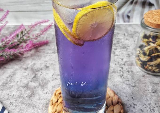 Resep Es Teh Lemon Bunga Telang oleh Beranda Aqlan - Cookpad