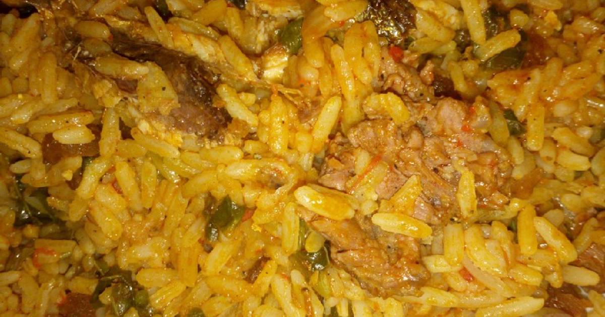 Native jallof rice recipe# contest Recipe by Mrs Ahmadyapeco - Cookpad