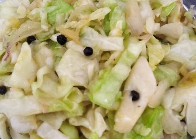 Resipi Sayur Kobis lada hitam oleh Zarafafiis ️🌹 - Cookpad