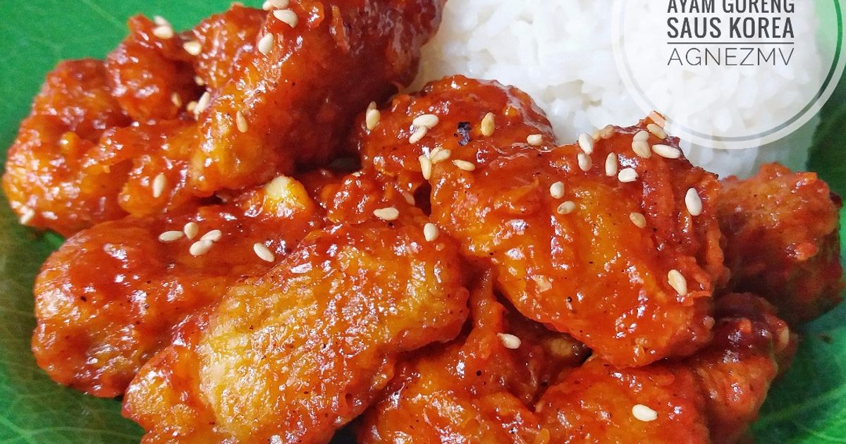Resep Ayam Goreng Saus Korea (Korean Fried Chicken) oleh Agnez MV - Cookpad