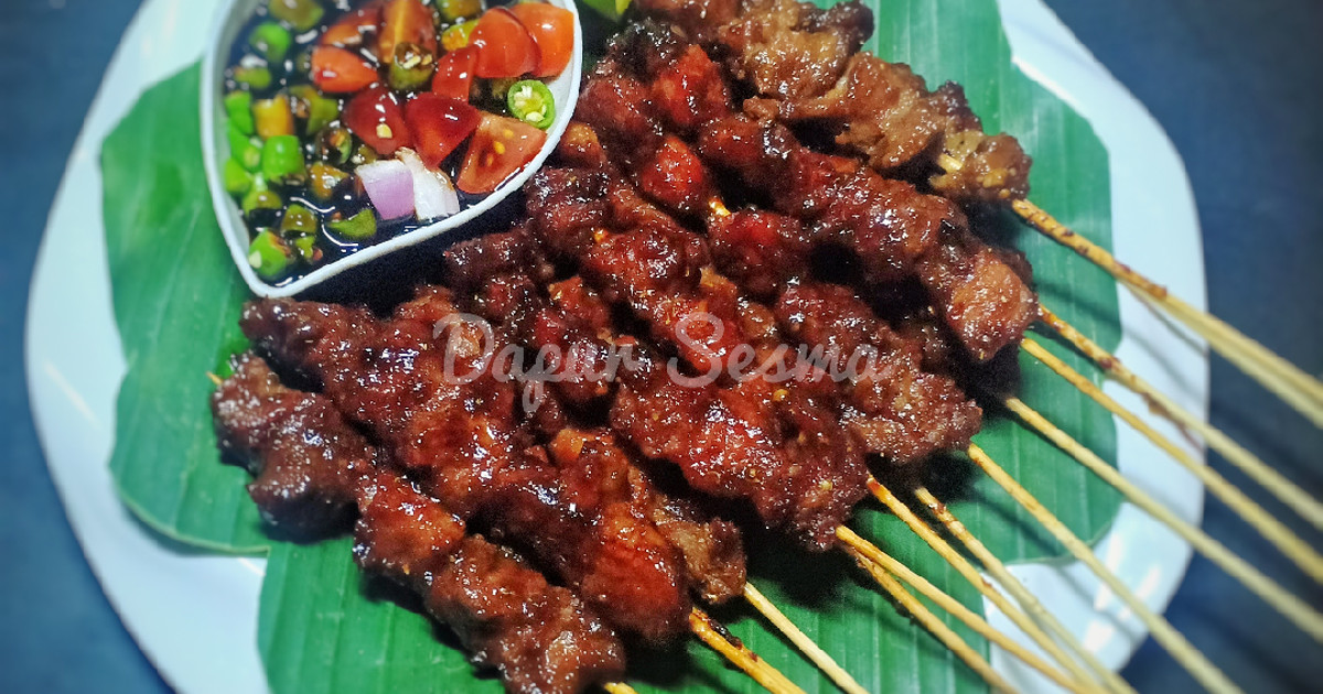 Resep Sate Manis Daging Sapi Khas Palembang oleh Dapur Sesma - Cookpad