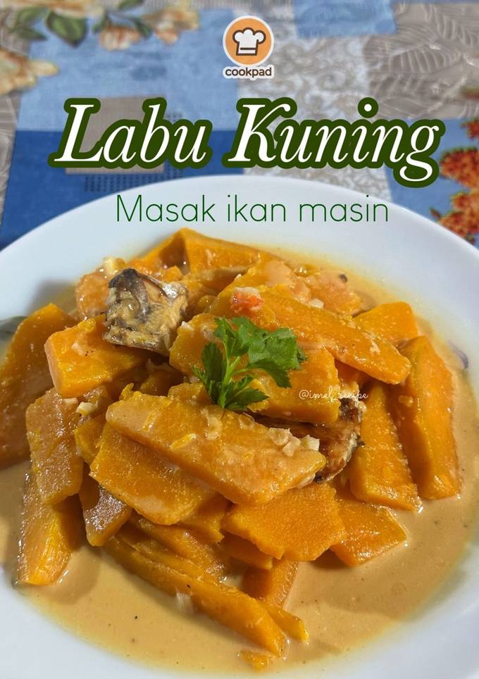 Resipi Labu kuning ikan masin oleh imel_recipe - Cookpad
