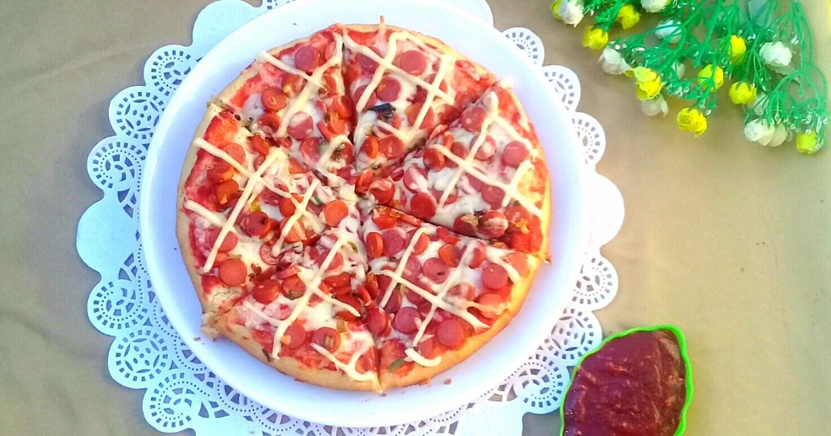 Resep Pizza Sosis oleh Ny. Indra - Cookpad