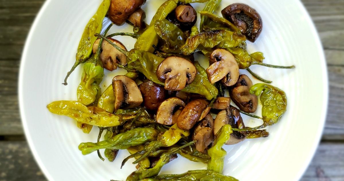 Shishito And Mushooms Sauté Recipe by Codey J Ibarra