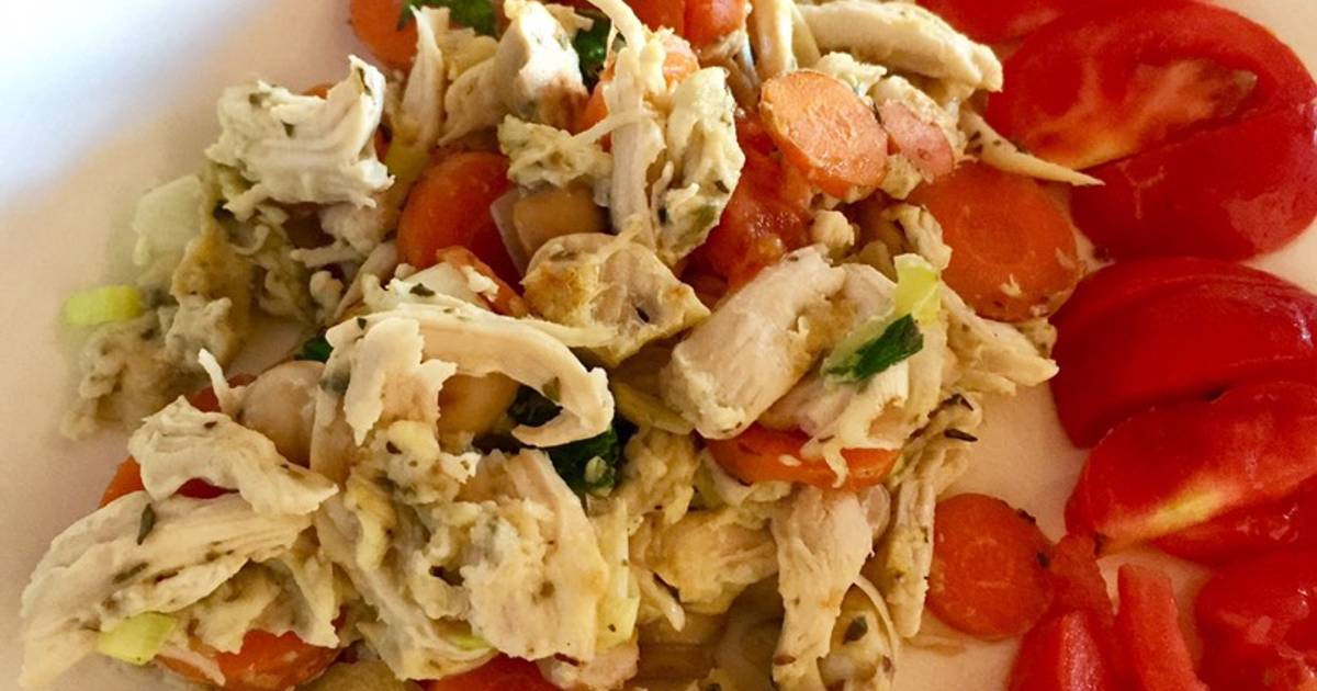 Revuelto de pollo 🍄🥕🌱 Receta de Agustina ☀️☀️- Cookpad