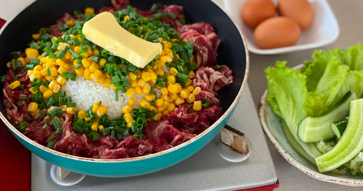 Beef Rice On The Family Dinner Table Recipe by Aunty Eiko's ...