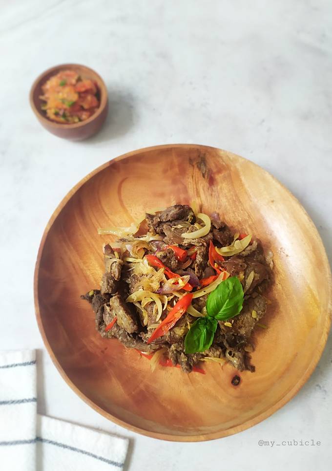 Resep SEI SAPI SAMBAL LU'AT NTT ala Rumahan (tanpa diasap) oleh ricke ...