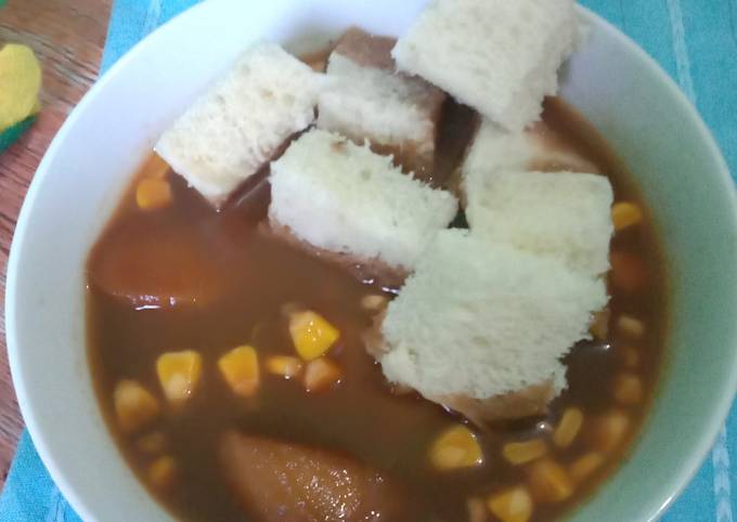 Resep Kolak Pisang Jagung Roti Tawar oleh Mama Kafa - Cookpad