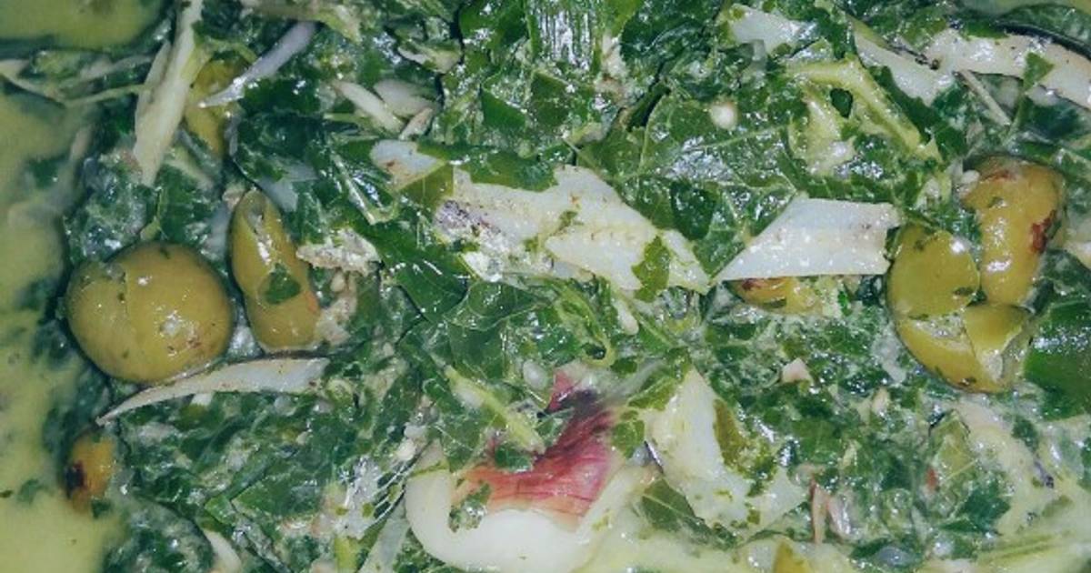 Resep Gulai daun ubi tumbuk campur ikan teri oleh Mawadda Azizah Sari ...