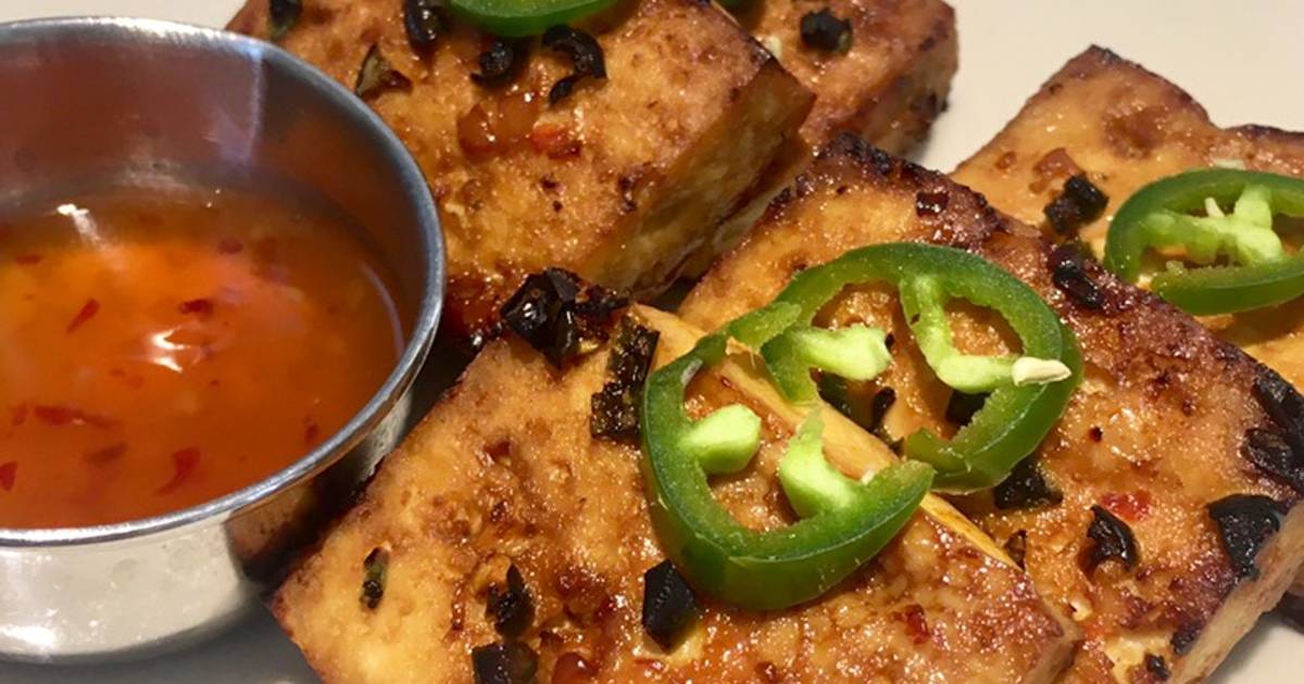 Chilli & Tamari Baked Tofu 🌶 Recipe by Sonia - Cookpad