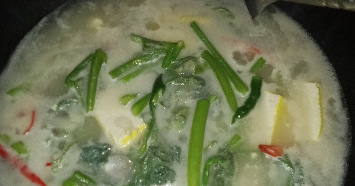 Resep Lodeh Pucuk Labu Tanah, Tahu Kuning oleh Nining Syahfitri - Cookpad