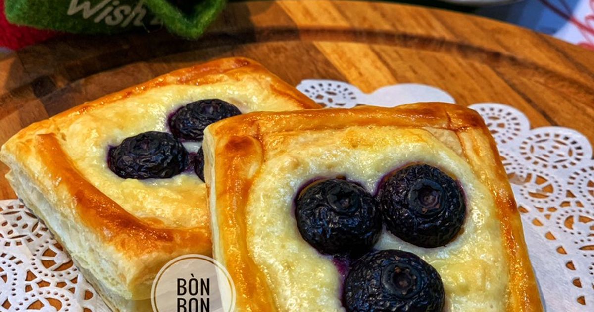Cách Làm Món Bánh Ngàn Lớp Phô Mai Việt Quất (Blueberry Cream Cheese ...