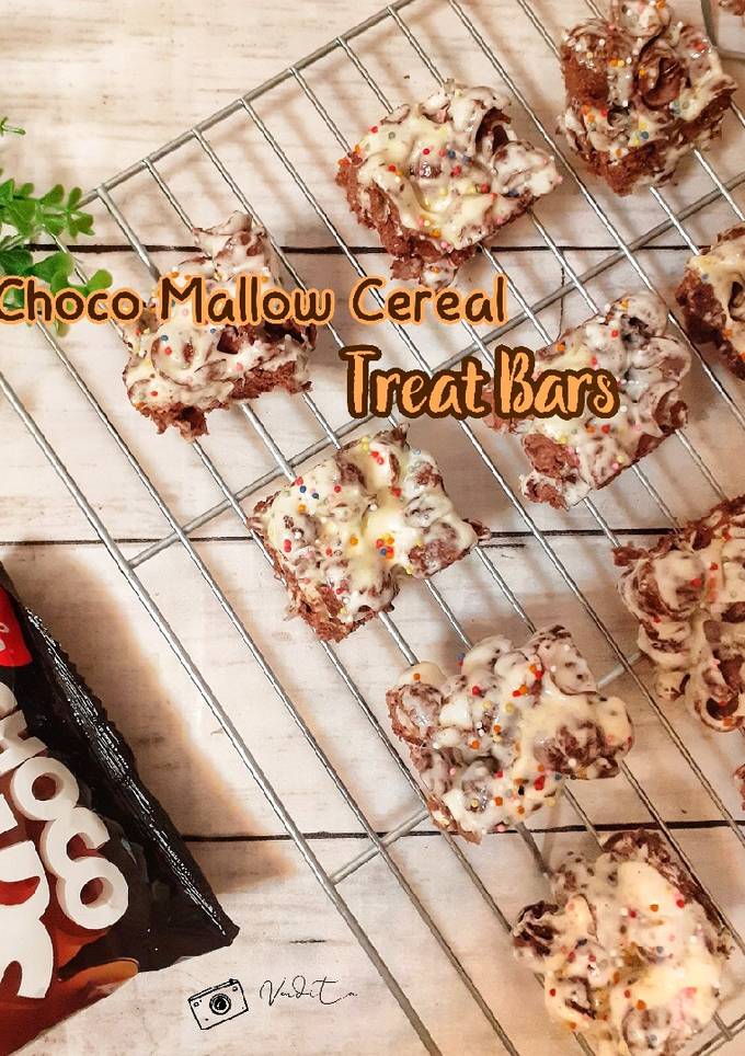 Resep Choco Mallow Cereal Treat Bars oleh Silmia Latifah Irhami - Cookpad
