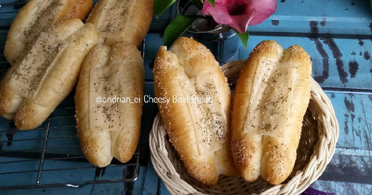 Resep Cheesy Boat Bread oleh Bunda Ei - Cookpad