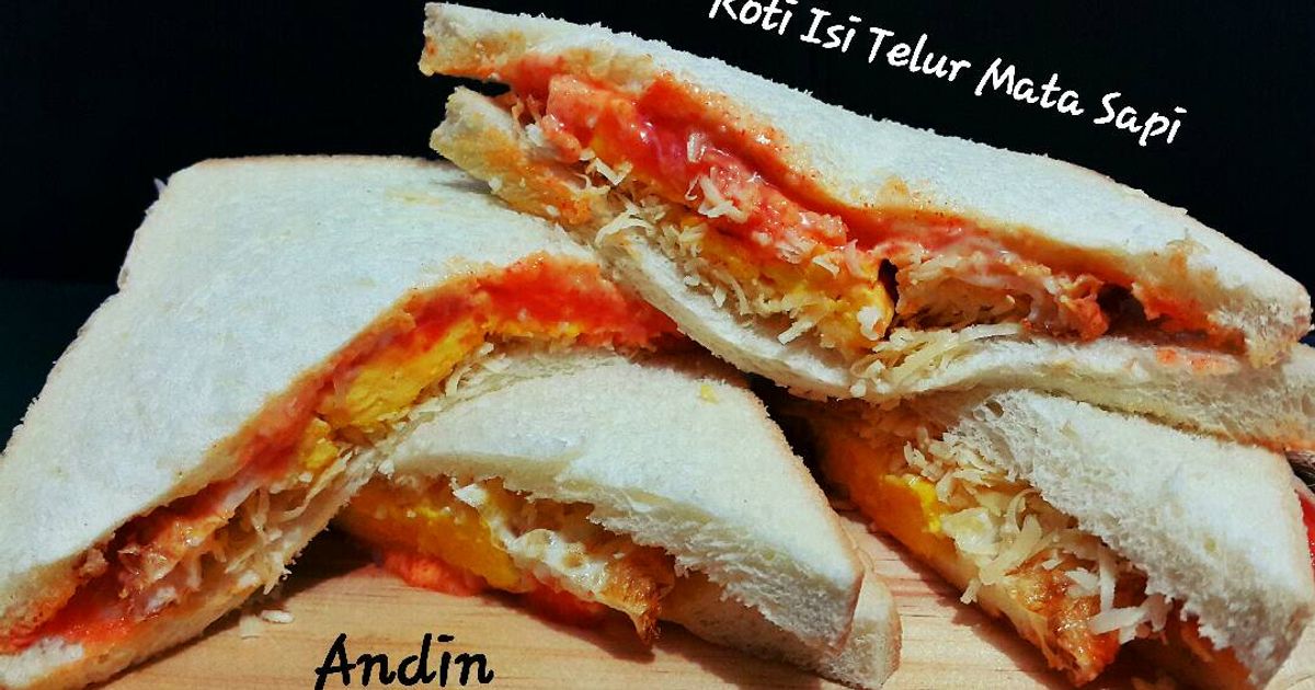 Resep Roti Isi Telur Mata Sapi oleh Andin's Kitchen - Cookpad