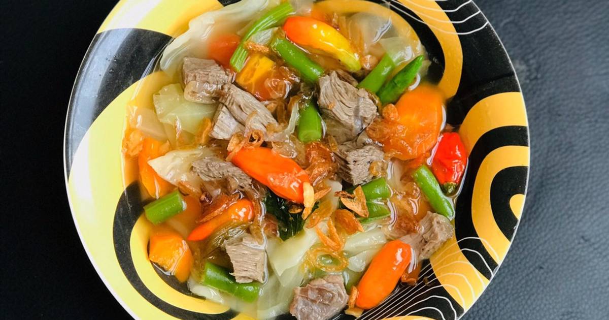 Resep Sop Sayur Daging oleh fika meidy - Cookpad
