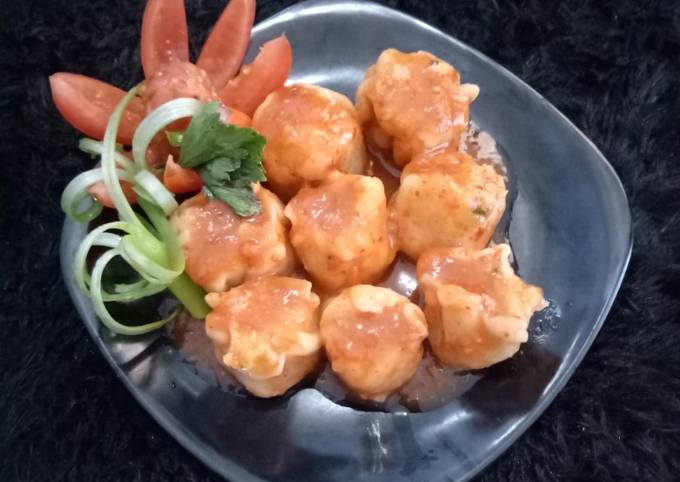 Resep Dimsum Ayam Saos pedas oleh Rika Fitriyani Muzahri - Cookpad
