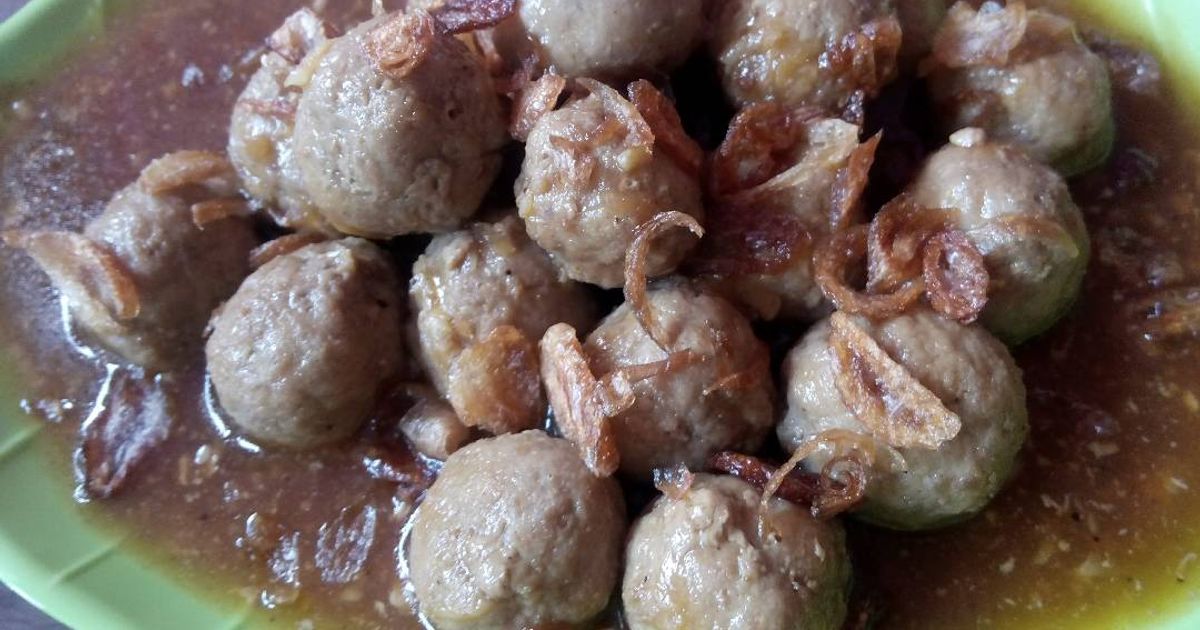Resep bola bola sapi saos bbq rumahan enak dan mudah - Cookpad