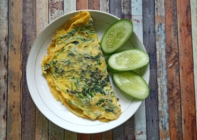 Resep Telur dadar mix selada air oleh Bubu Muthia - Cookpad