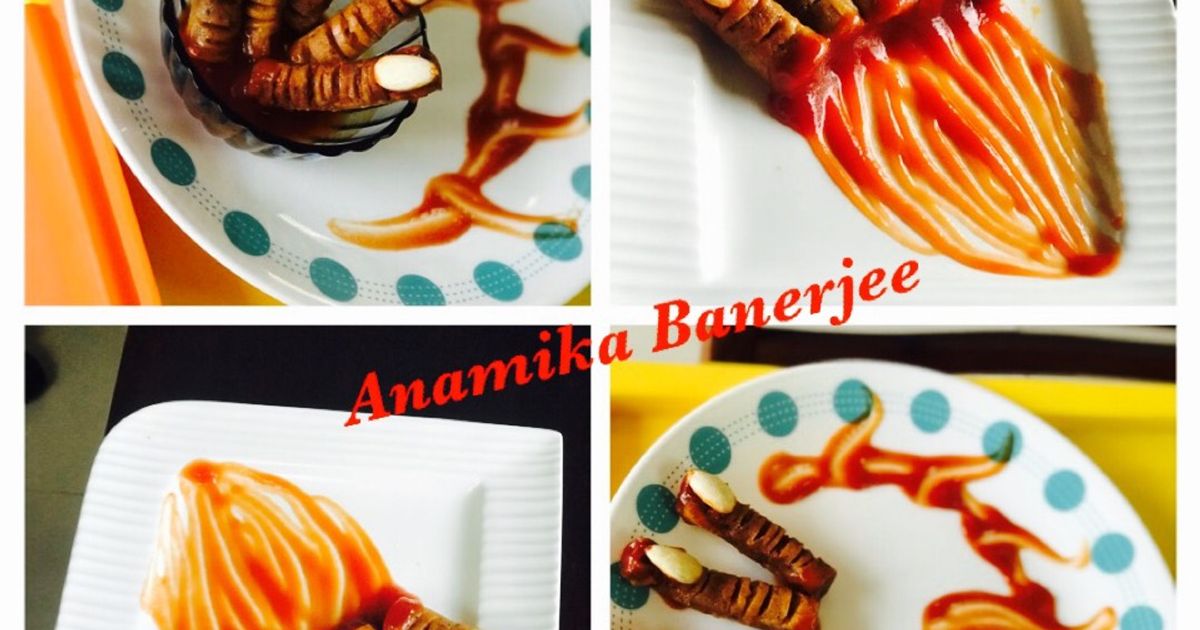Halloween Spooky Devil’s Fingers Recipe by Anamika Banerjee - Cookpad