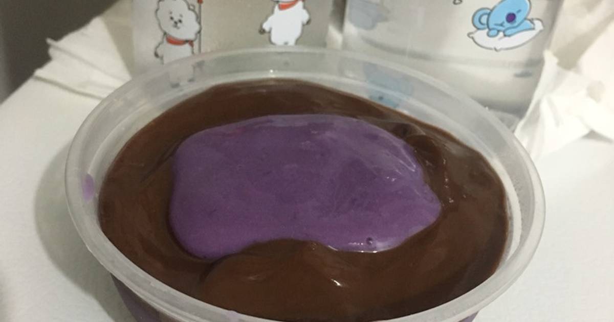 Resep Choco Taro Pudding oleh Jesicca Stefy - Cookpad
