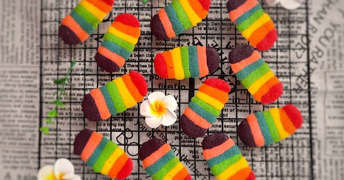 Resep 10. Lidah Kucing Rainbow oleh Praditha R. Yussah - Cookpad