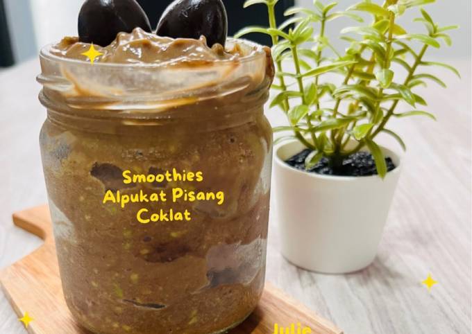 Resep 121. Smoothies Alpukat Pisang Coklat rasa es krim oleh Juliana ...