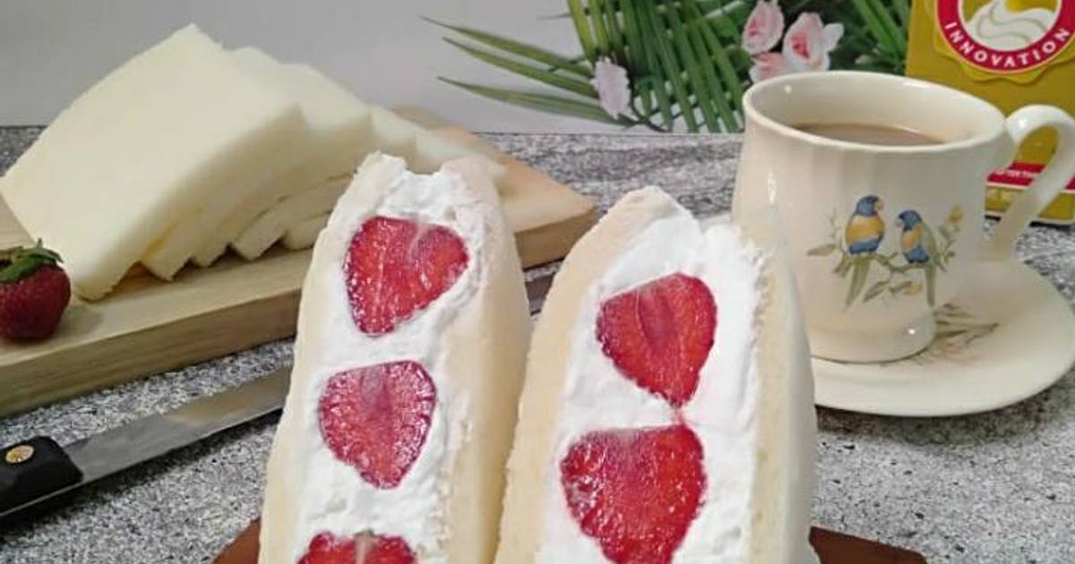 Resep Fruit Sando Jepang yang lembut & segar: Mudah dibuat!