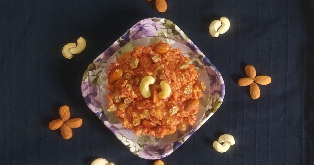 Gajar Ka Halwa (Carrot Halwa Recipe In English) Recipe by Dr. Pushpa ...