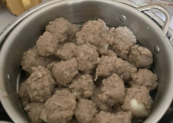Resep Bakso Daging Sapi oleh Firda Aisya - Cookpad