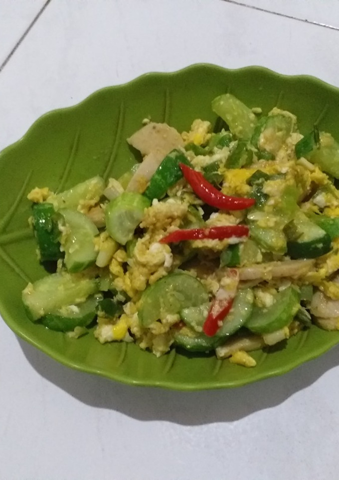 Resep Tumis Timun Telur Terenak oleh Maria Raja Said - Cookpad