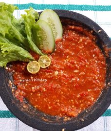 Resep sambal tempong rumahan enak dan mudah - Cookpad