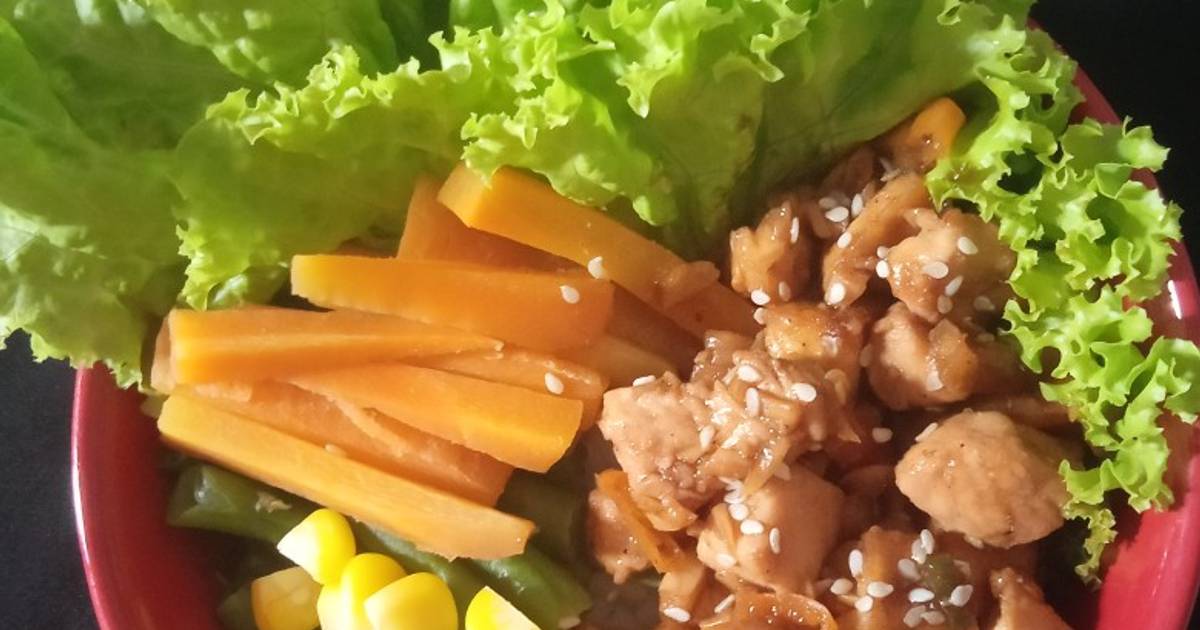 Resep Chicken black pepper rice bowl oleh Adinda Febri Utami - Cookpad