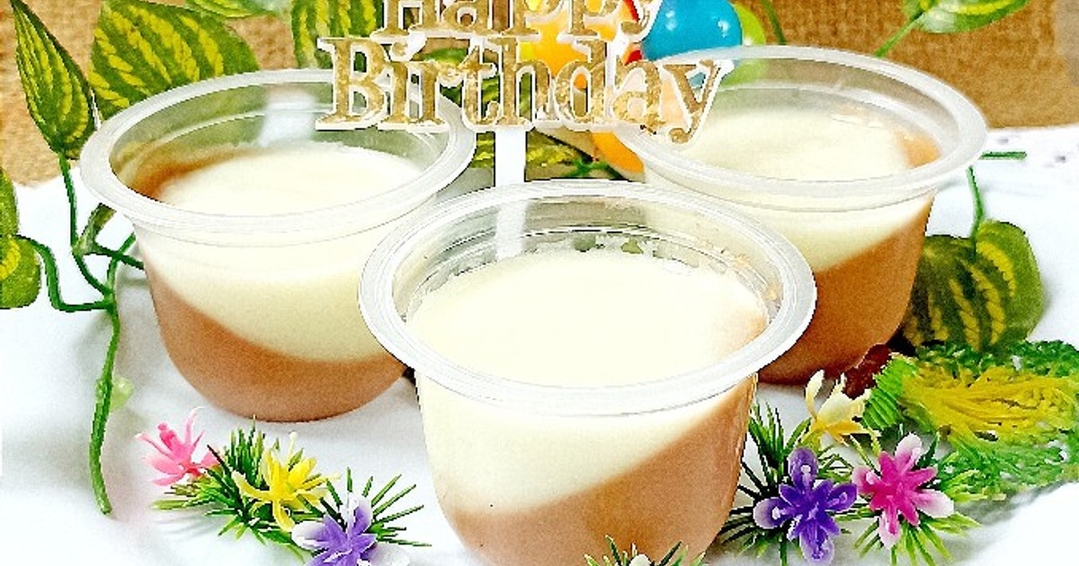 Resep Puding Hunkwe Vla Santan (Hbd Cookpad) oleh Ibu Tina - Cookpad