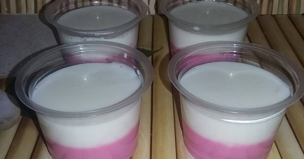 Resep Puding Susu Dua Warna oleh Emilia Khan - Cookpad