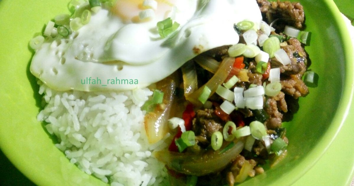 Resep Spicy Gyudon With Tamago oleh Ulfah Rahmaa - Cookpad