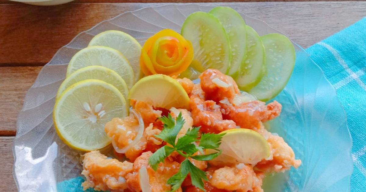 Resep Ayam Crispy saus lemon madu oleh Dwi Prasetyawati - Cookpad