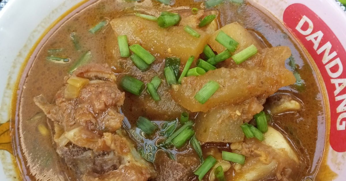 Resep blonceng kuah kemiri rumahan enak dan mudah - Cookpad