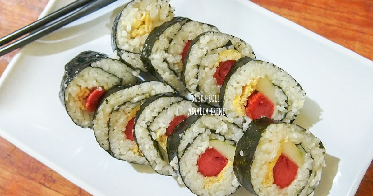 Resep Sushi Roll Sederhana & Simple oleh Dapur Amalia Irene - Cookpad