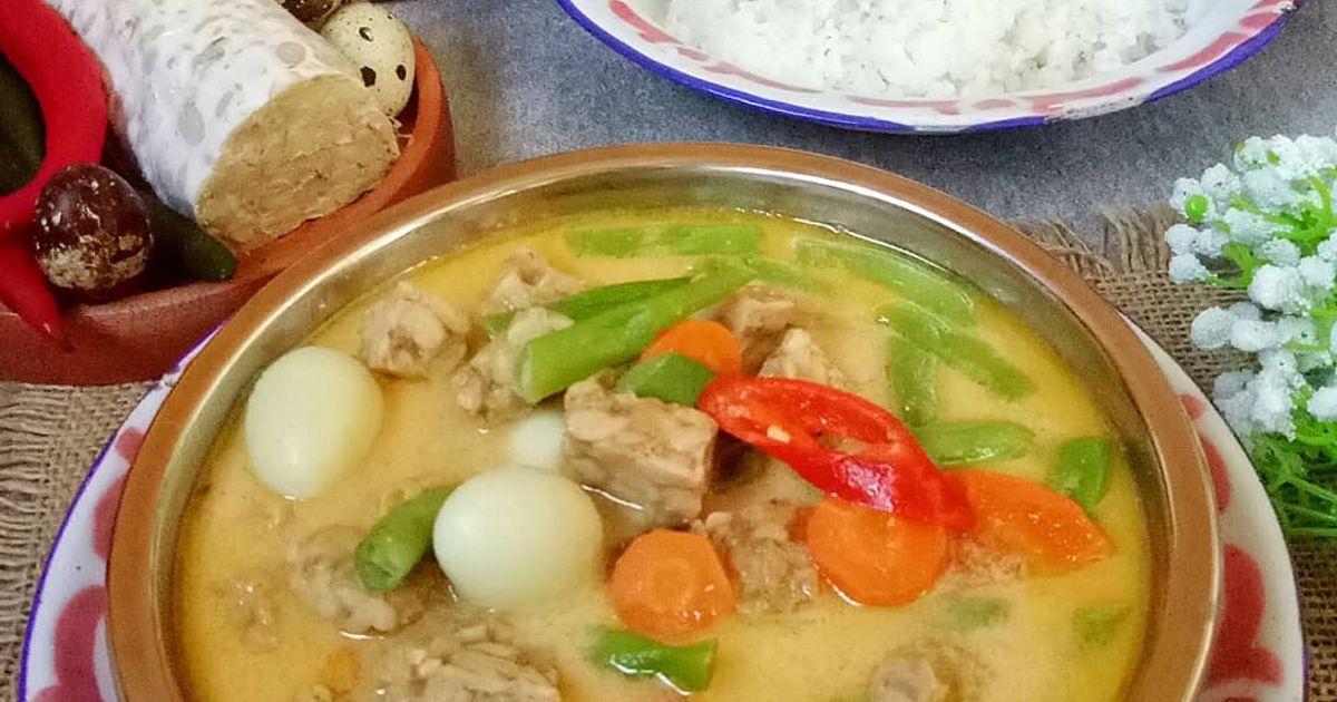 Resep Gangan Tempe Telur Puyuh oleh Nindaummuzia - Cookpad