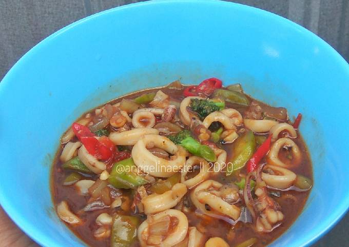 Resep Oseng Cumi Lombok Ijo oleh Anggelina Ester Jesica - Cookpad