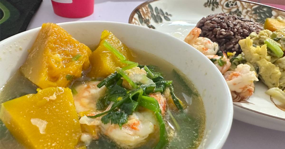 Cách Làm Món Món canh bí đỏ nấu tôm eatclean của Quán ăn Chúp Chúp ...