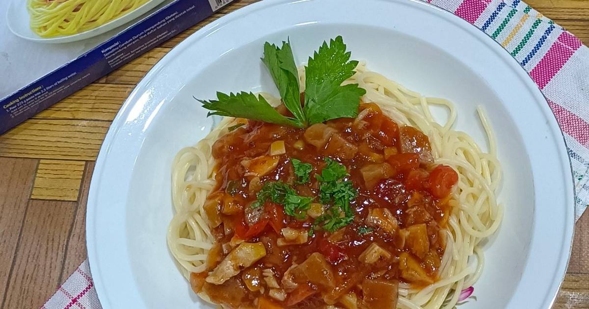 Resep spaghetti rumahan: Sederhana, lezat, dan mudah dibuat