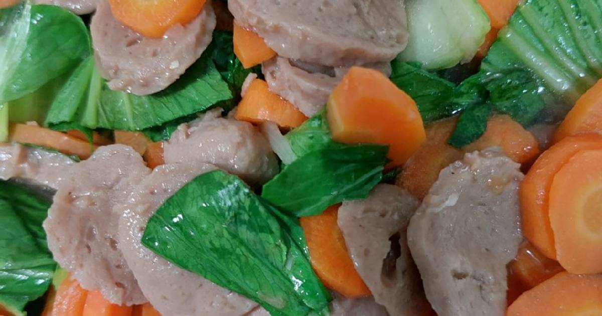 Resep Tumis Pokcay Wortel Bakso Simple Tinggal Cemplung oleh Desta ...