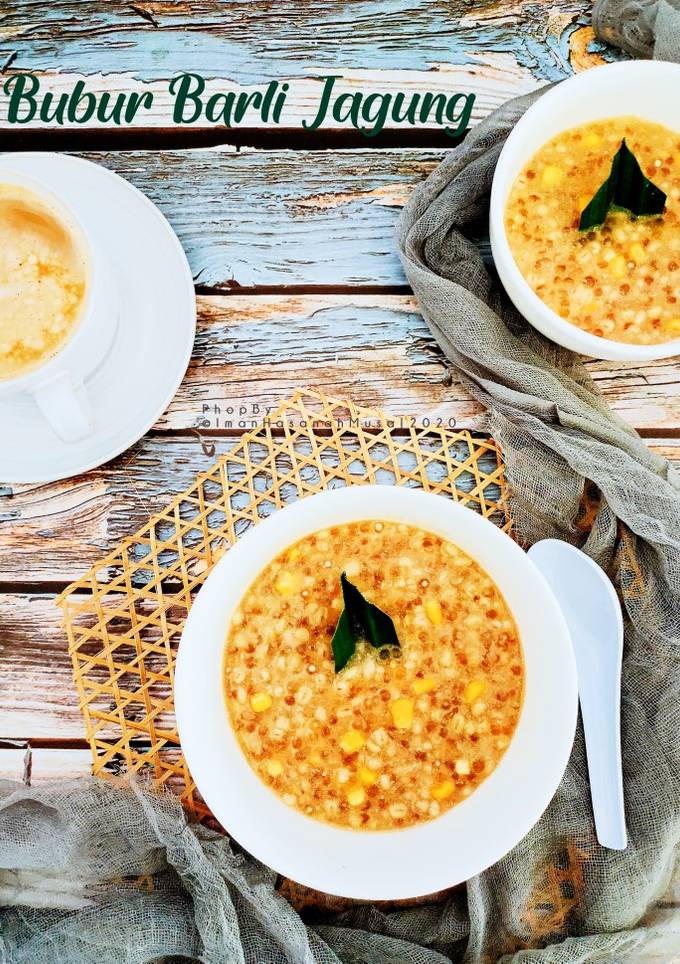Resipi Bubur Barli Jagung oleh Iman Hasanah Musa - Cookpad