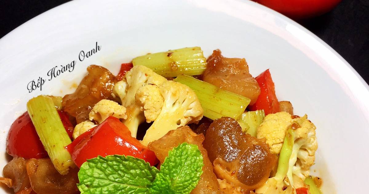 Cách Làm Món Gân Bò Xào Ớt Sa Tế của Hoàng Oanh - Cookpad