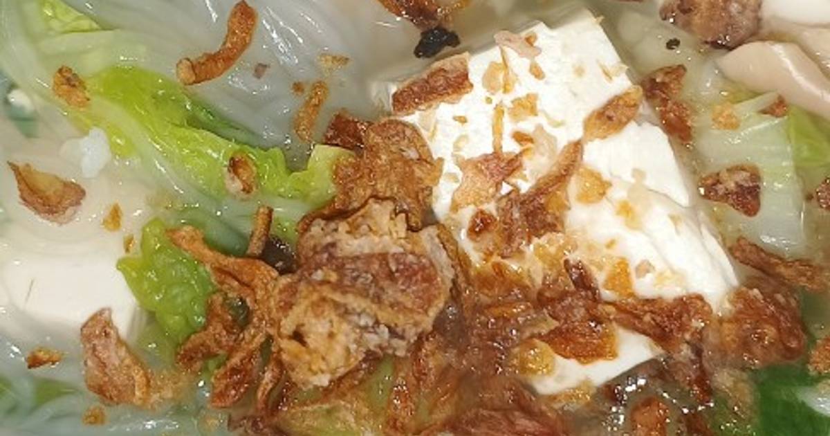 Resipi Sup Suun, Tauhu dan Sayur oleh Alia Ali - Cookpad